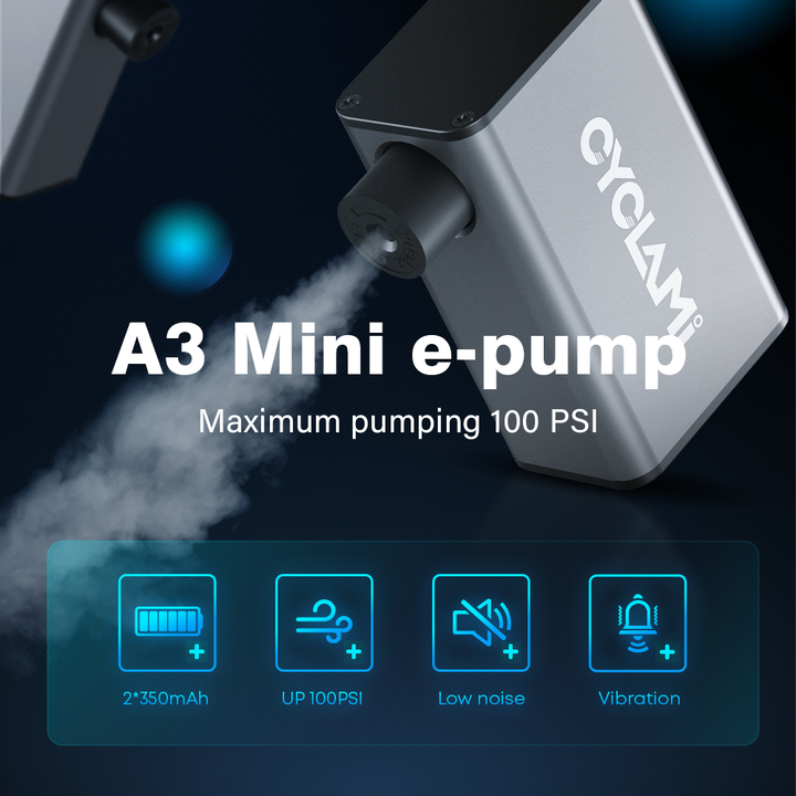 CYCLAMI Mini Bike Pump - Portable & Efficient Inflator