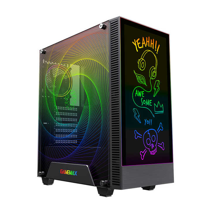 Gaming Case ARGB Fan Strip Computer PC Case MID Tower RTX3080