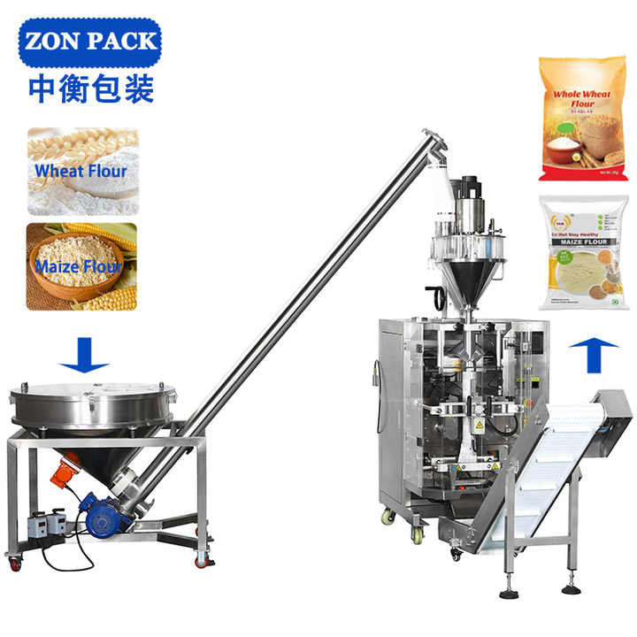 Automatic Maize Flour Powder Vertical Bag Packing Machine