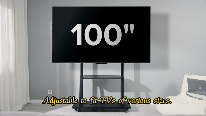 Portable Cold Rolled Steel Rotating Moving Floor Tv Stand Tv Mounts ...