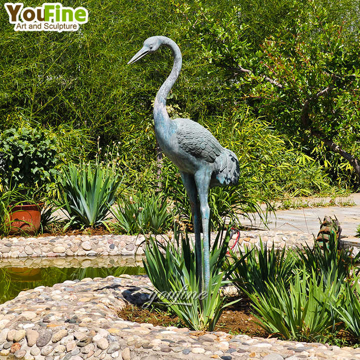 Bronze Cranes Garden Statues - Elegant & Durable Art