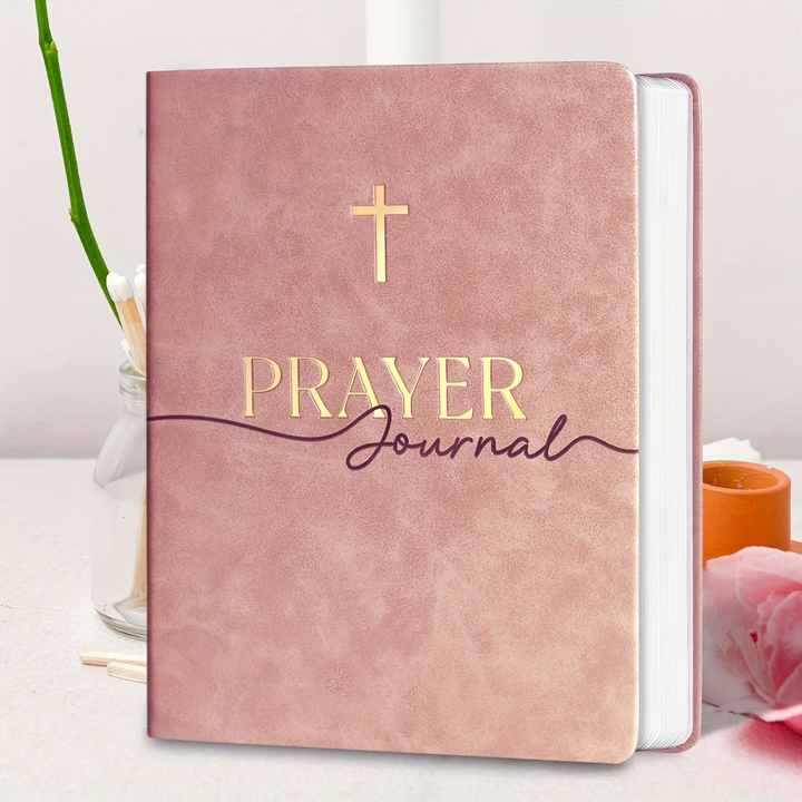 Custom Elegant Pink Faux Leather Prayer Journal Manufacturer