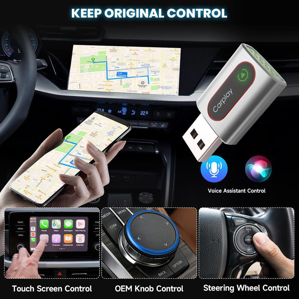2025 Plug & Play Wifi Portable Android Auto Radio Car Play Adapter for ...
