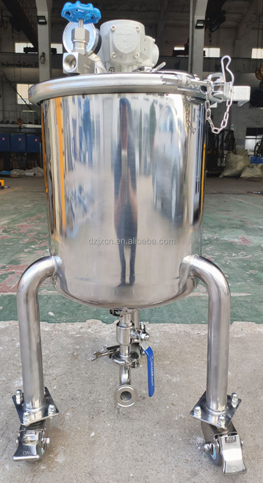 Stainless Steel 100l Mixing Tank Agitator Homogenizing Cosmetic ...