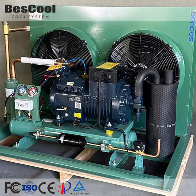 Air Cooled Piston Open Type Reciprocating Compressor Condensing Unit ...