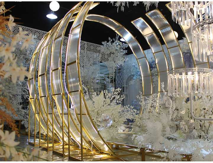 LED Light Tunnel Wedding Backdrop - Elegant Arch Decor