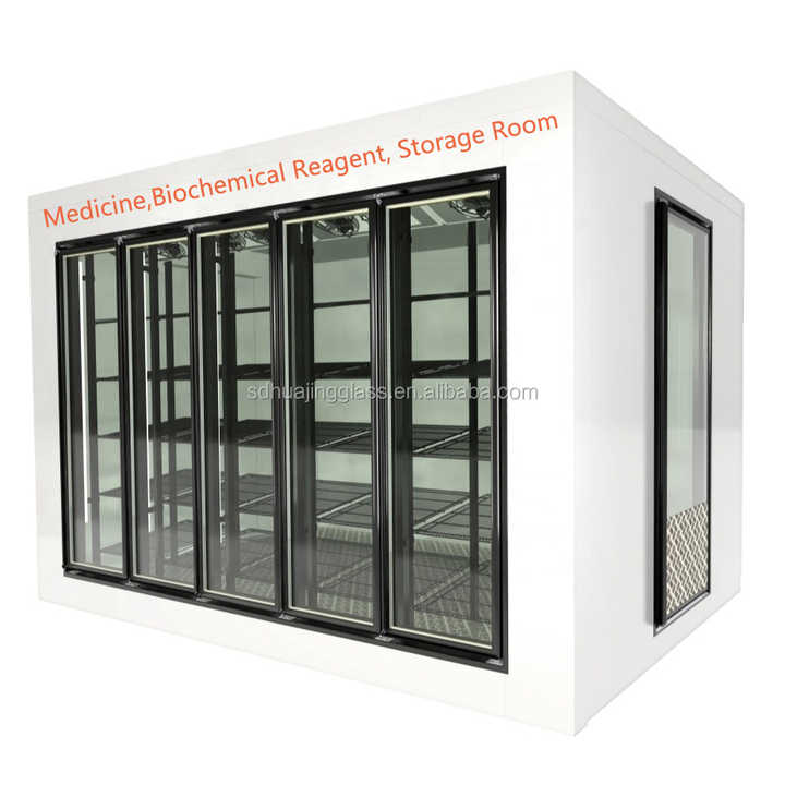 Walk-in Cold Room Display Freezer with Glass Doors Glass Door Cold Room ...