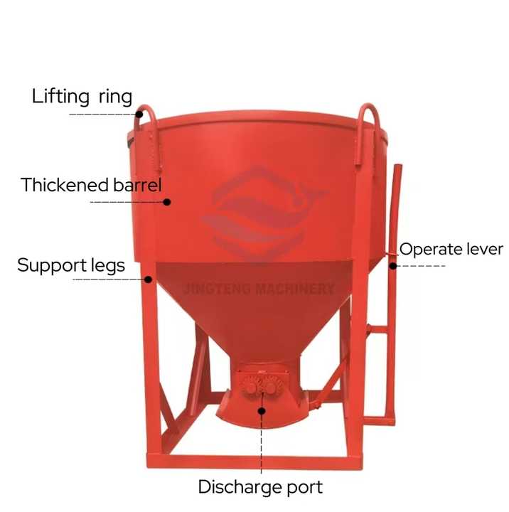 1CBM Basic Concrete Hopper Standard Model Steel Construction Simple ...