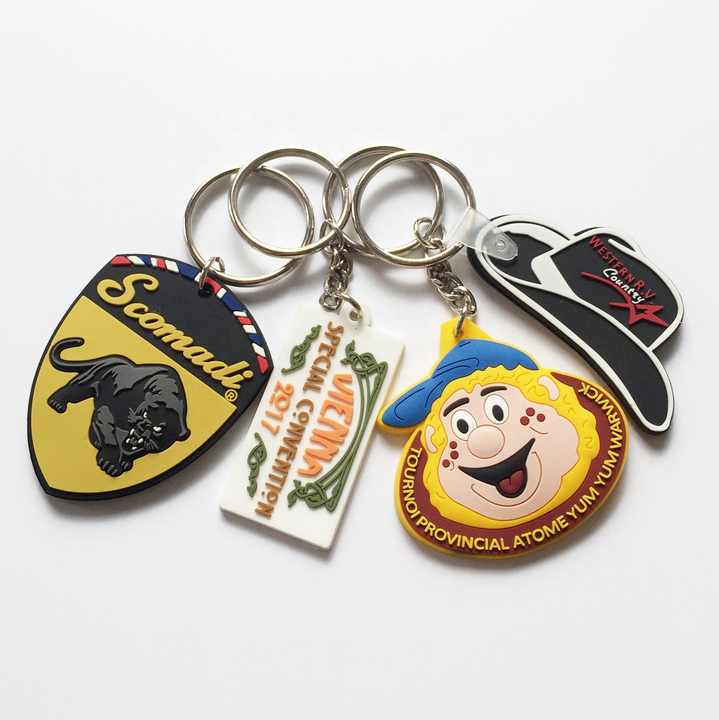 Promotional Custom Logo Key Chains Customized 2D 3D PVC Keychains ...