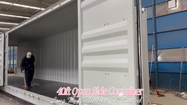 40ft High Cube Open Side Container - 4 Doors CSC Certified