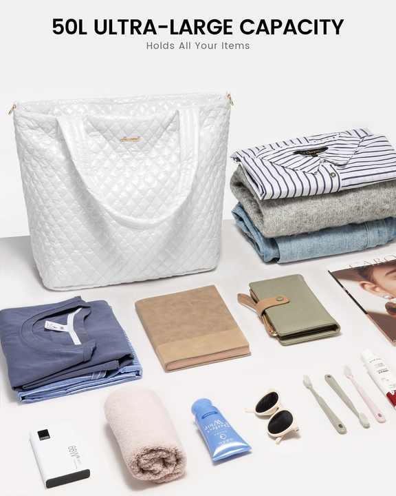 LOVEVOOK Versatile 2024 New 50L Large Tote Carry on Overnight Weekender ...