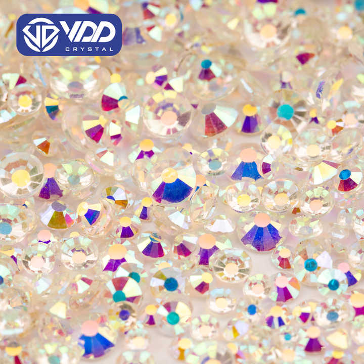 VDD 057 Transparent AB SS3-SS30 Glass Rhinestones Crystal Non Hotfix ...