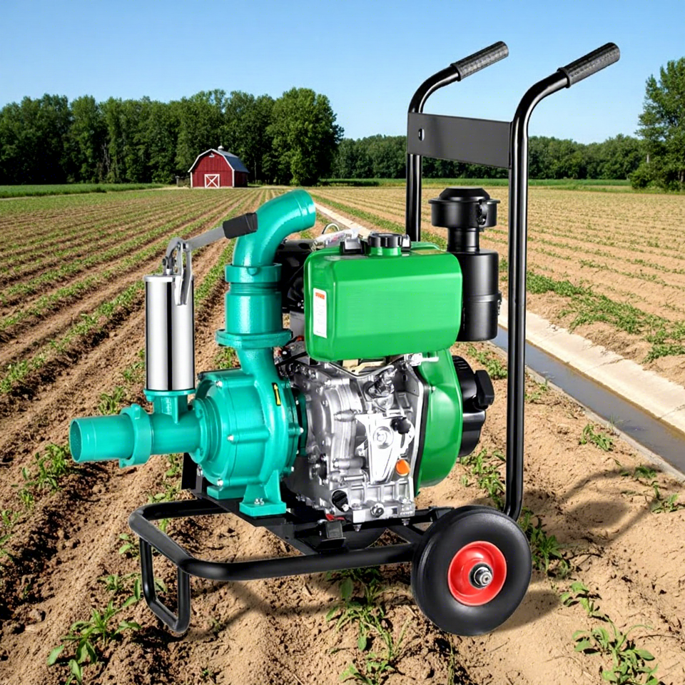 All-In-One Irrigation Pump System | Large Flow Diesel Engine Metal ...
