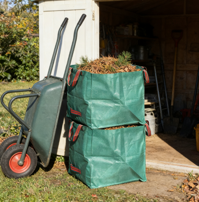 Durable Drawstring Yard Waste Bag Sturdy Landscape Waste Bag for Leaf ...