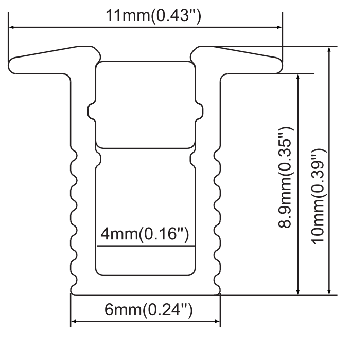 SDW11X10 Slim Linear Profile Lighting with LED Recessed Strip Light ...