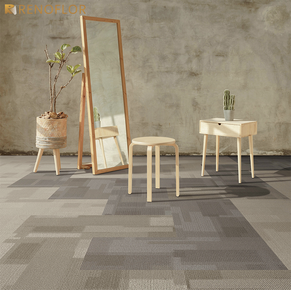 2026 Luxury High End Removable Commercial PVC PP Cut Pile Interlocking ...