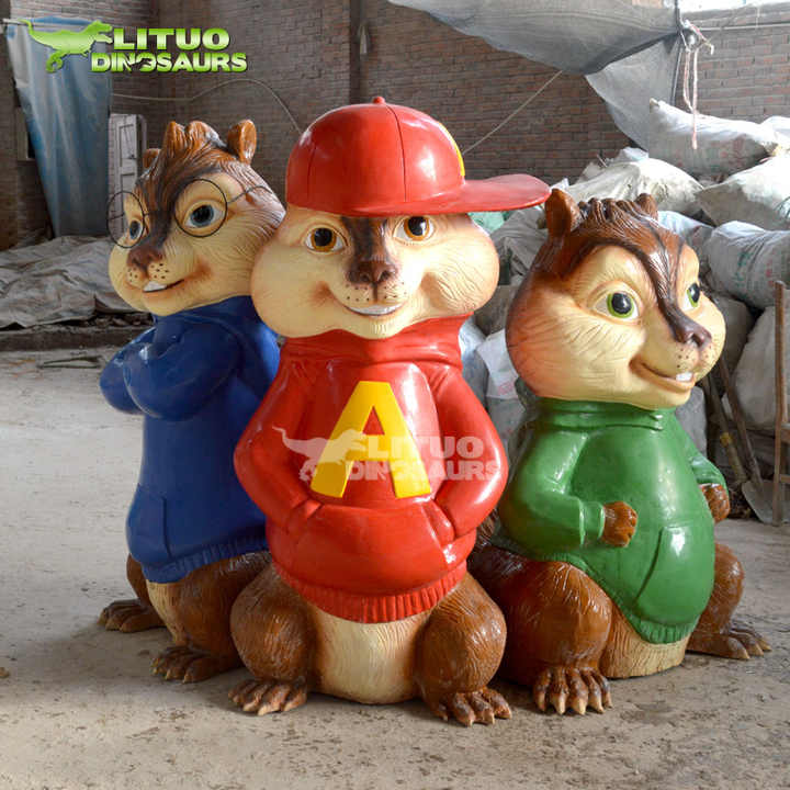 Fiberglass Alvin and the Chipmunks Statue - Lifelike & Durable
