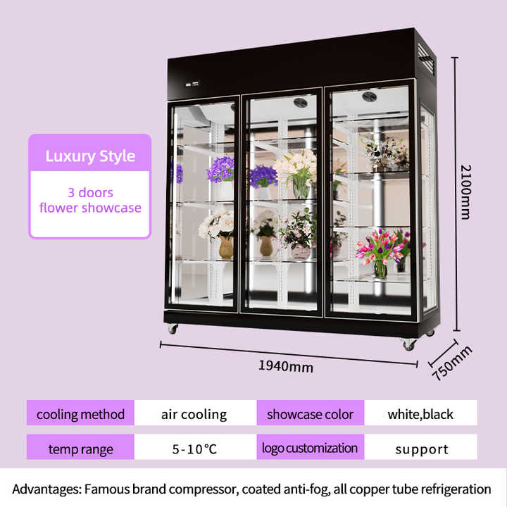 Commercial Flower Display Fridge Cooler Fresh Keeping Chiller with ...