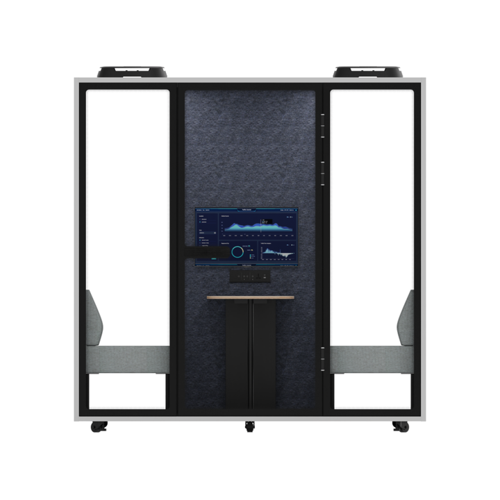 Modern Blue The-Office-Pod Large Acoustic Prefab Office Pods Soundproof ...