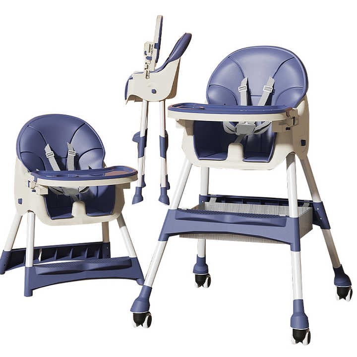 Plastic Kids' Baby Dining Chair Multi Functional Folding Baby Highchair ...