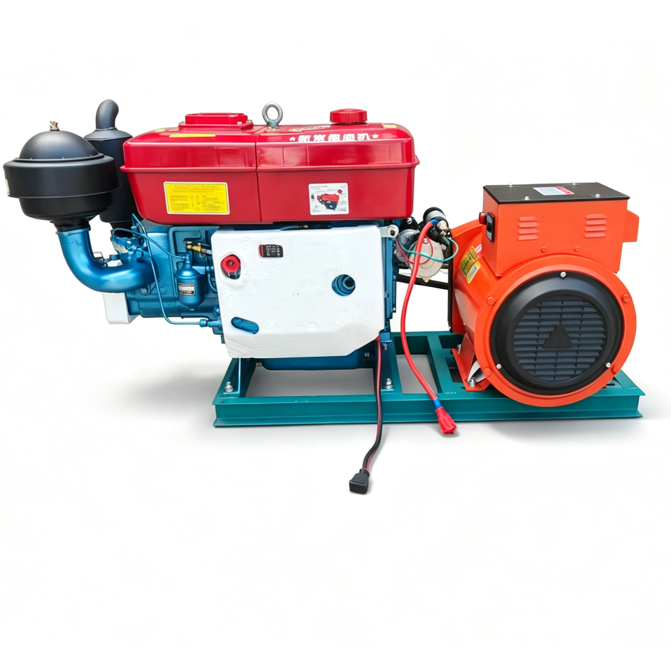 Ex-factory Price Open Single-cylinder Water-cooled diesel Generator Set ...