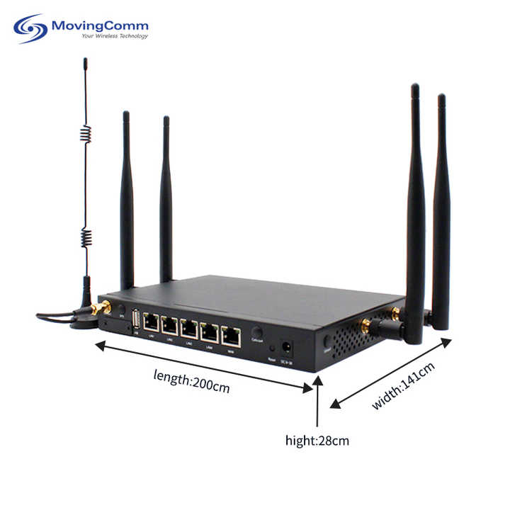 Industrial 4G LTE Dual Band WiFi Modem Router with VPN & Gigabit Ports