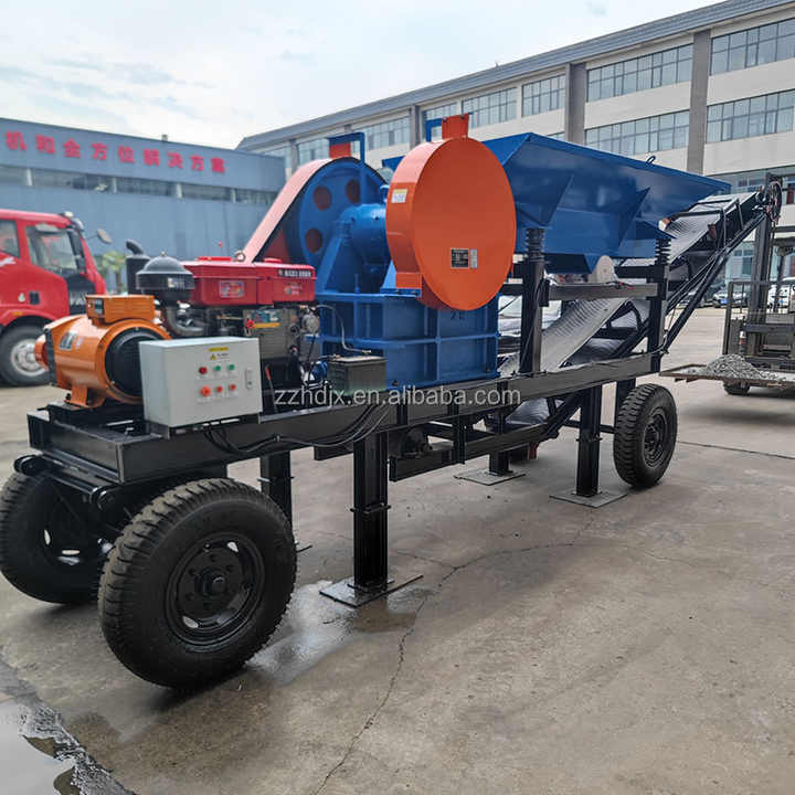 Haoding PE400*600 Diesel Engine Jaw Crusher Max.60t/h Capacity Long ...