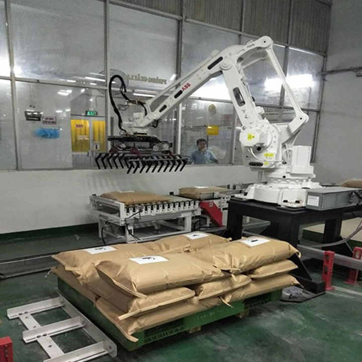 Robot Palletizing System Robotic Palletizer for Bags with Claw Type Grippers| Alibaba.com