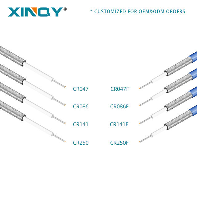 XINQY Semi-Flexible Interconnect RG402 CR141 RF Cable SMA Connector 8-9G 100m PVC Copper ...
