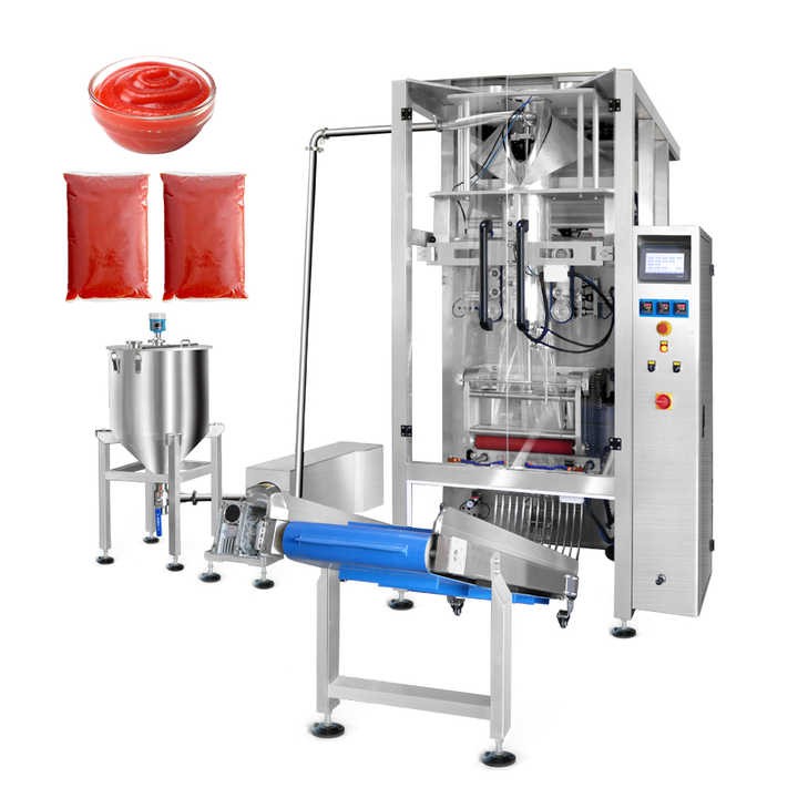Automatic Vertical Soup Liquid Piping Bag Filling & Wrapping Packaging ...