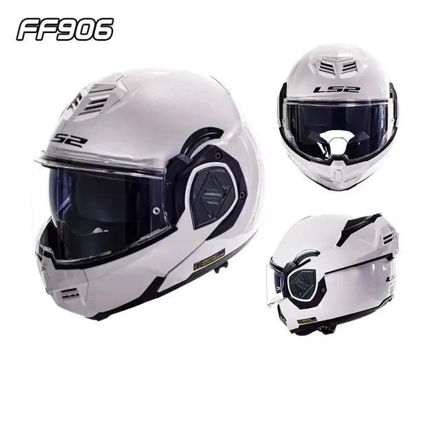 LS2 ECE Approved Modular Double Visor Full Face Flip-up Motorcycle ...