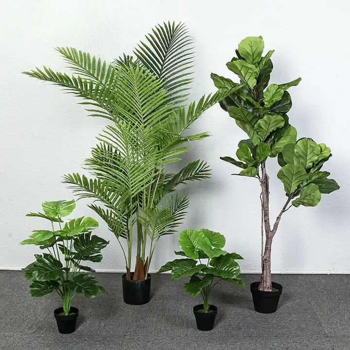 Custom Multiple Styles Fake Tree Birds Of Paradise Monstera Ficus Fan ...