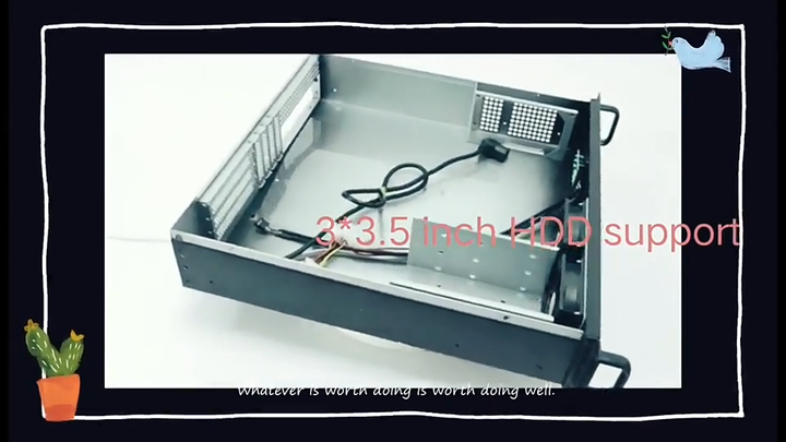 Stainless Steel 450mm Short Depth Server Chassis - 2U ATX