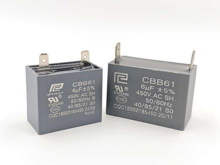 PINER Factory Hot Sale Model CBB61 Capacitor 450VDC 1uF-10uF Mpp Film ...