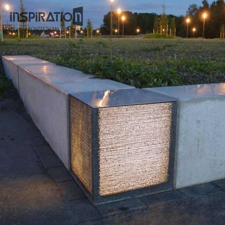 Customized Design LED Lighting Large Seating Furniture Street Bench ...