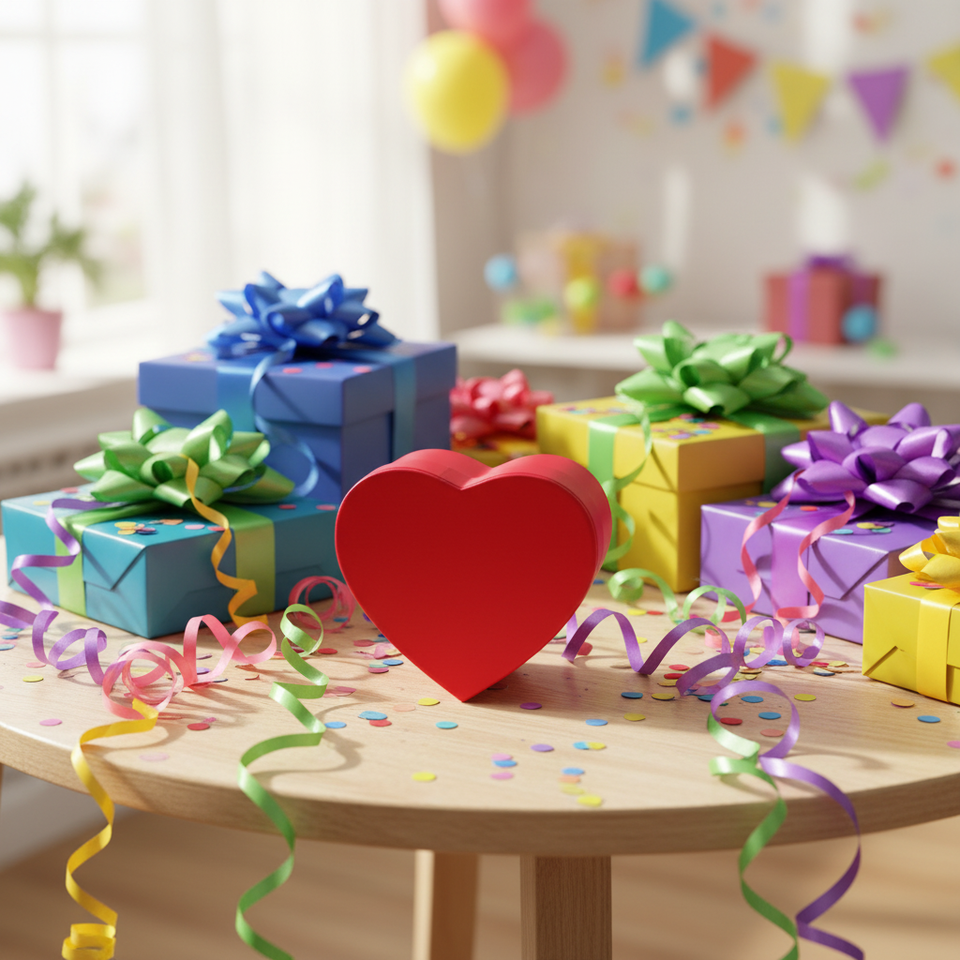 Custom Cute Heart Shape Gift Box with PVC Window Accept CMYK Printing ...