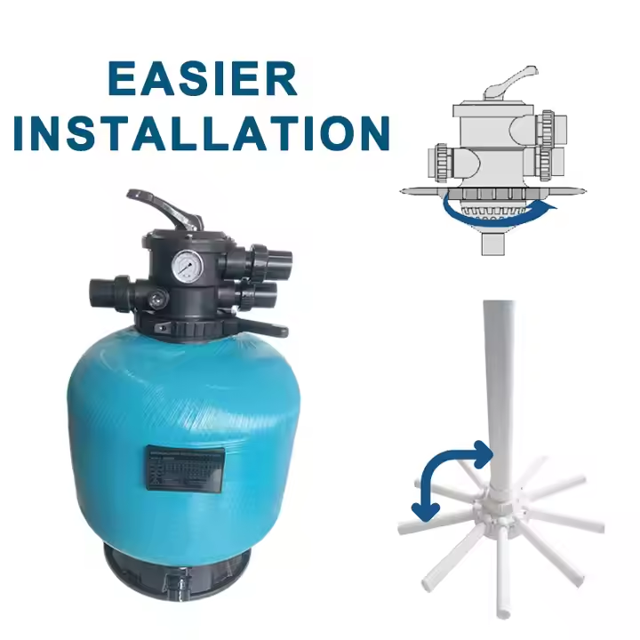 SR700 Top Mount Pool Sand Filter with Circular Lock Lid for Easy ...