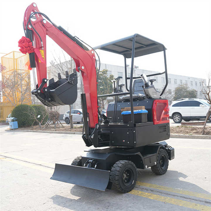 Electric Mini Excavator SD40-9 Compact Wheel Excavator from China ...