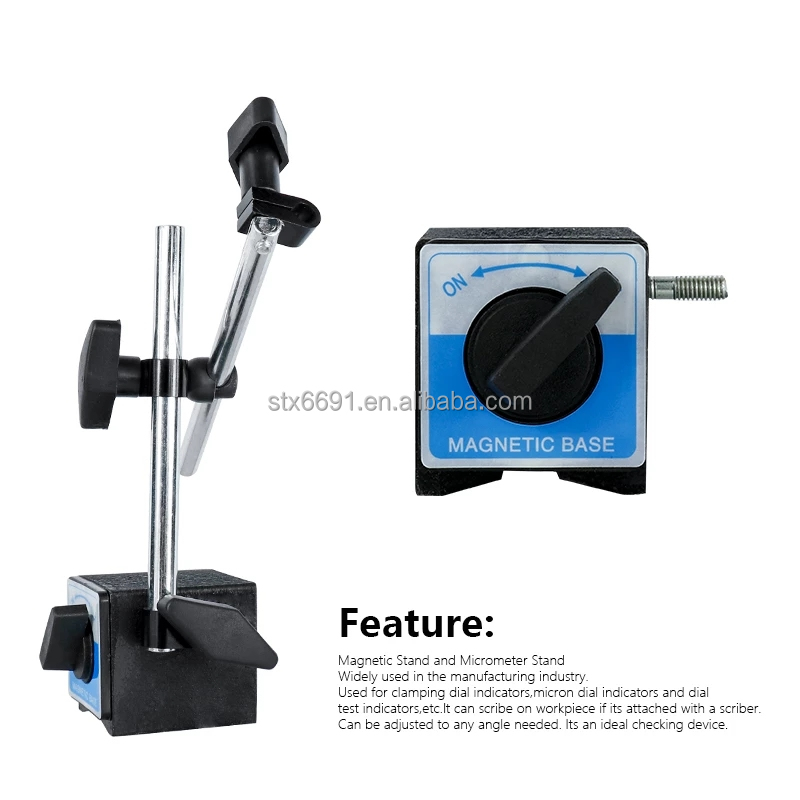 10mm 0.01mm Metric Dial Indicator Magnetic Base Bracket Fine Tuning ...