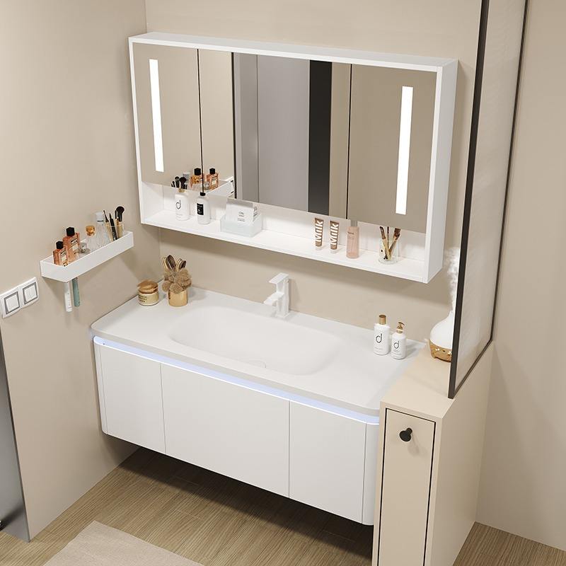 Modern Style Bathroom Vanities With Mirrors And Cabinets