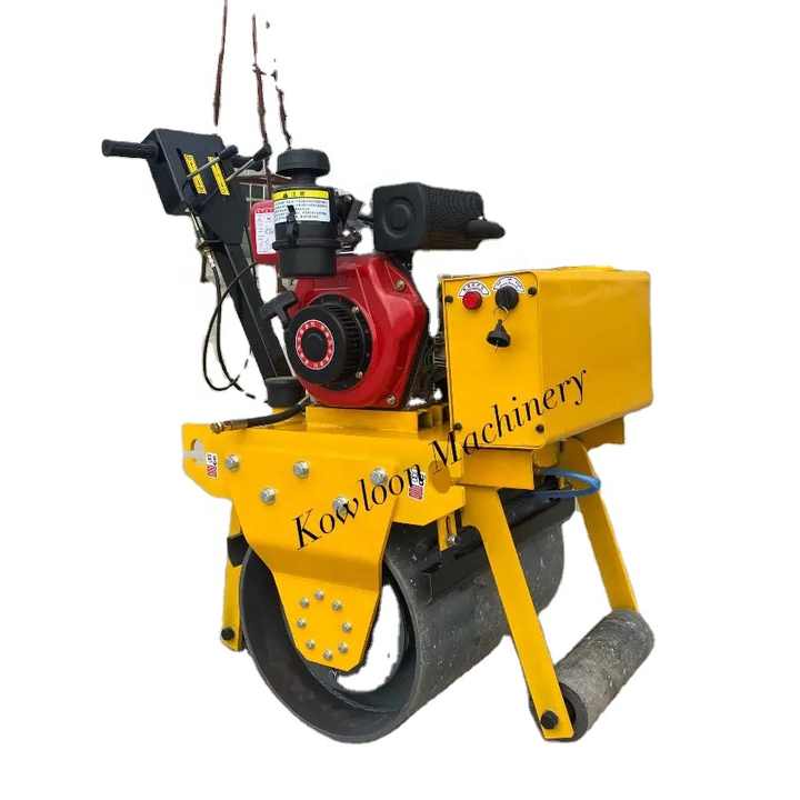 Walk Behind Single Drum Vibratory Roller Gasoline Small Roller ...