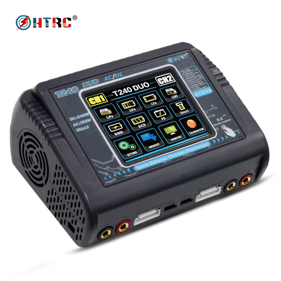 HTRC T240 DUO RC Charger - 240W Dual Channel Balance Discharger