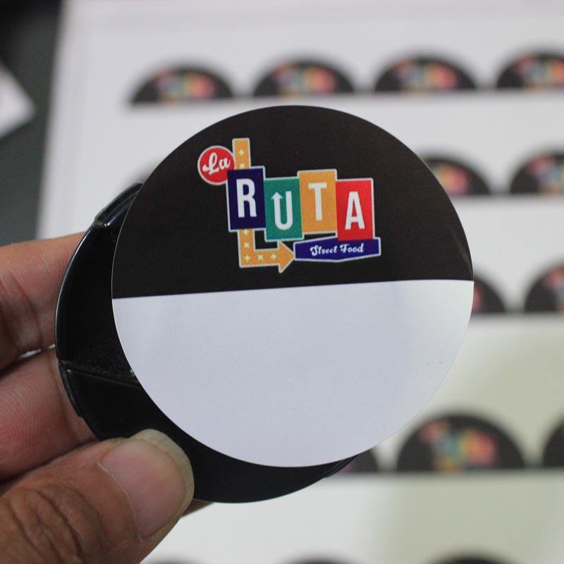 Custom Vinyl logo Sticker Adhesive Brand Name Roll Sticker Printing ...