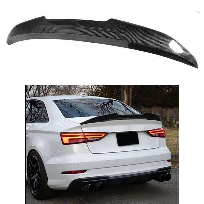 Car Body Kits Tail Wing PSM Style Carbon Fiber Rear Spoiler for Audi A3 ...