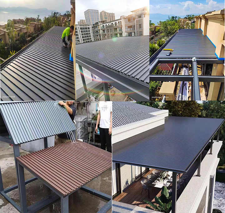 SH Spot Goods Sunroom Roof - Durable Fluted Polyurethane Panel