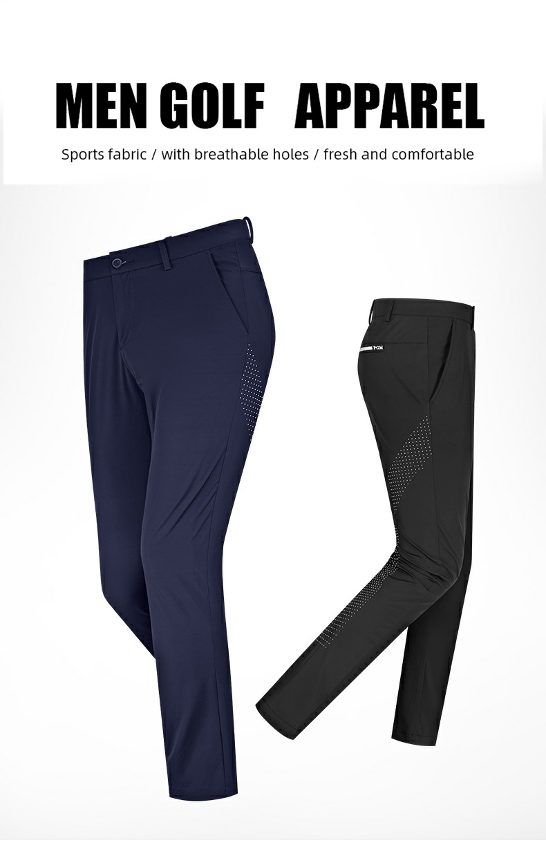 PGM KUZ153 breathable stretch golf pants custom logo golf pants mens ...
