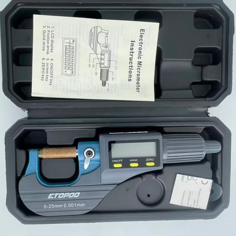 0-25mm Digital Display Micrometer Tool - 0.001mm Measuring Instrument Odm
