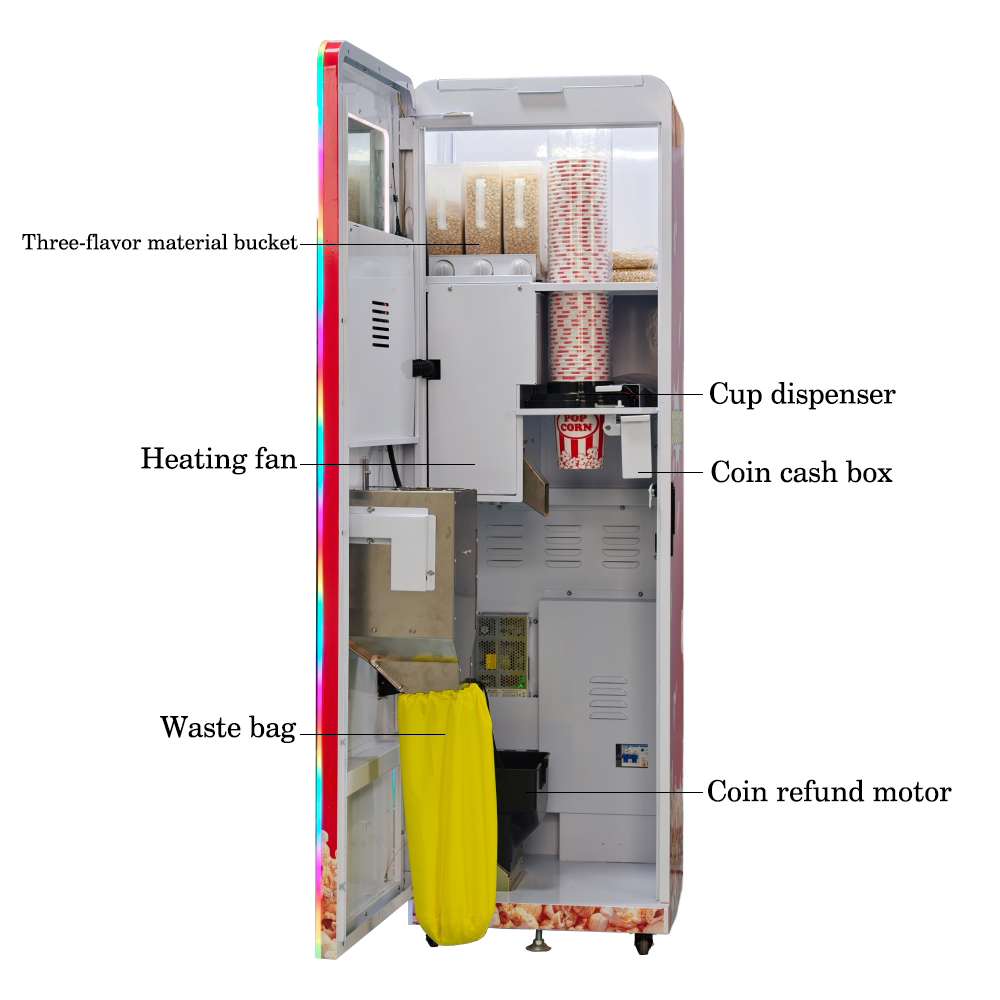 Wholesale Automatic Popcorn Vending Machine Coin-Operated Smart Vending ...