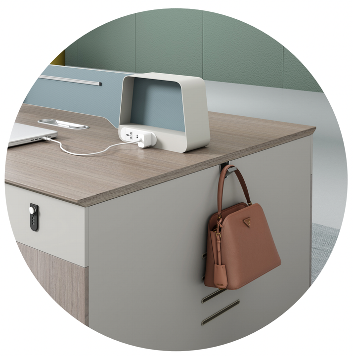 Modern Design Modular Office Furniture Workstation 2 4 6 Seater Office ...