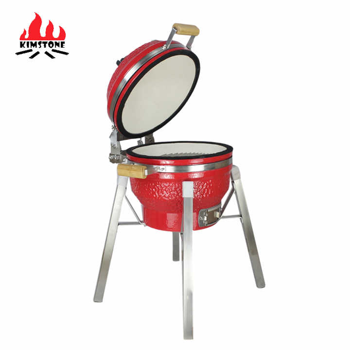 Lo Nuong BBQ Kamado Pan RVS 16 Inch Ceramic Smoker